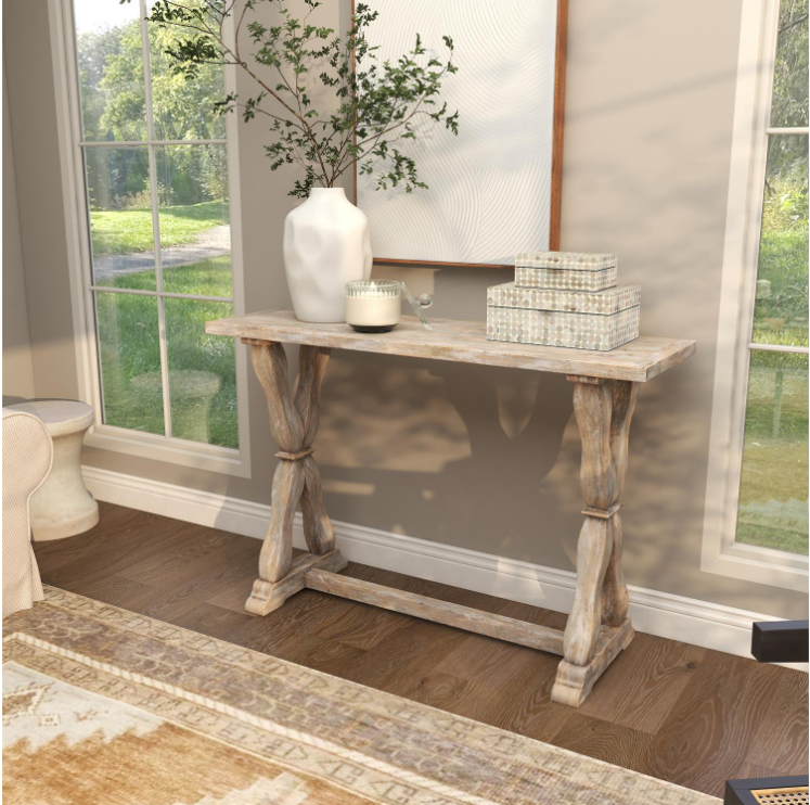 Distressed Wood Console Table – Madison & Co